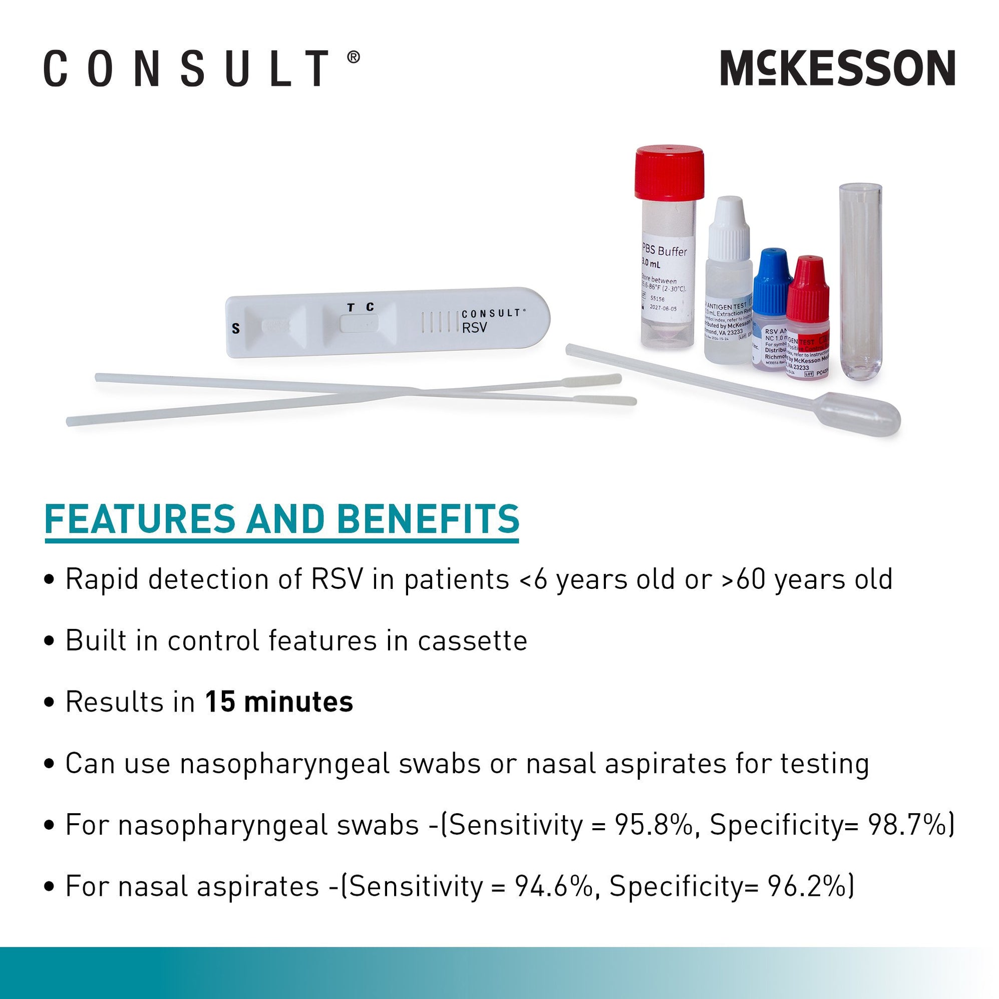 McKesson Consult™ Respiratory Test Kit RSV — Medical Supply Pros