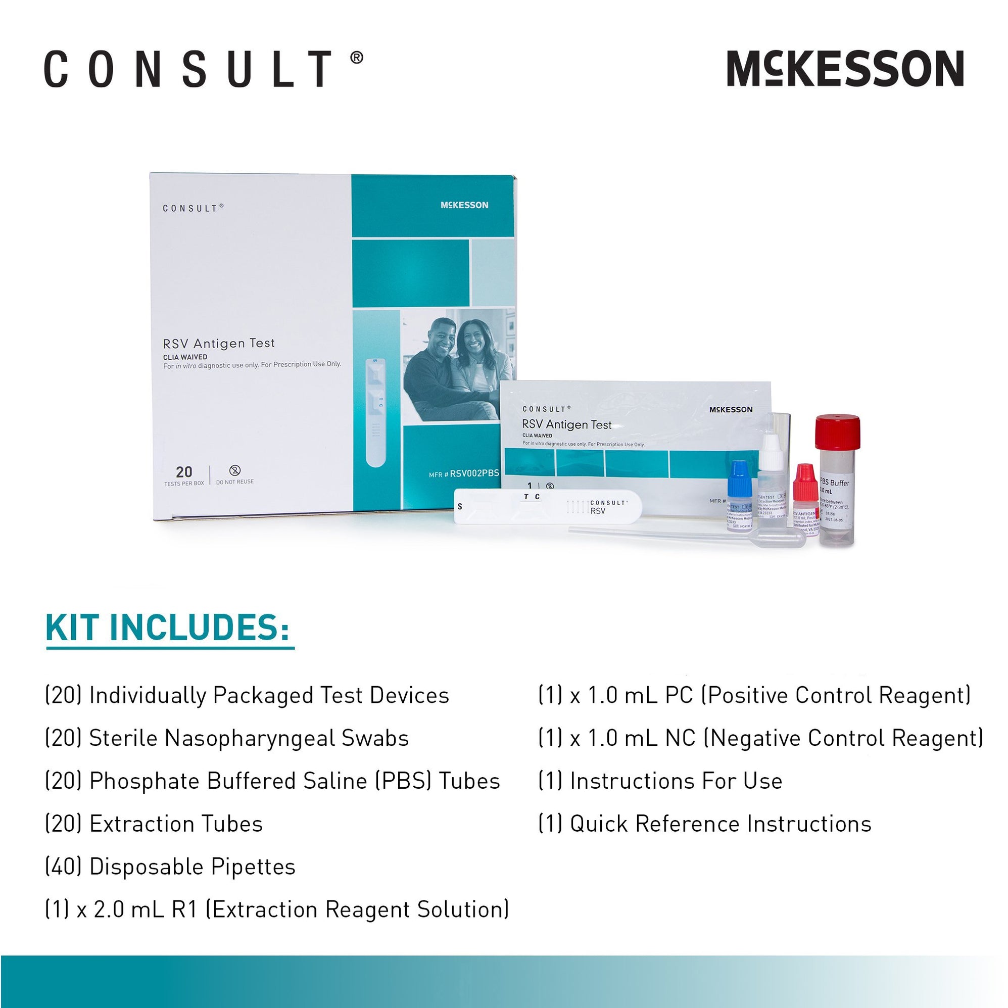 McKesson Consult™ Respiratory Test Kit RSV — Medical Supply Pros
