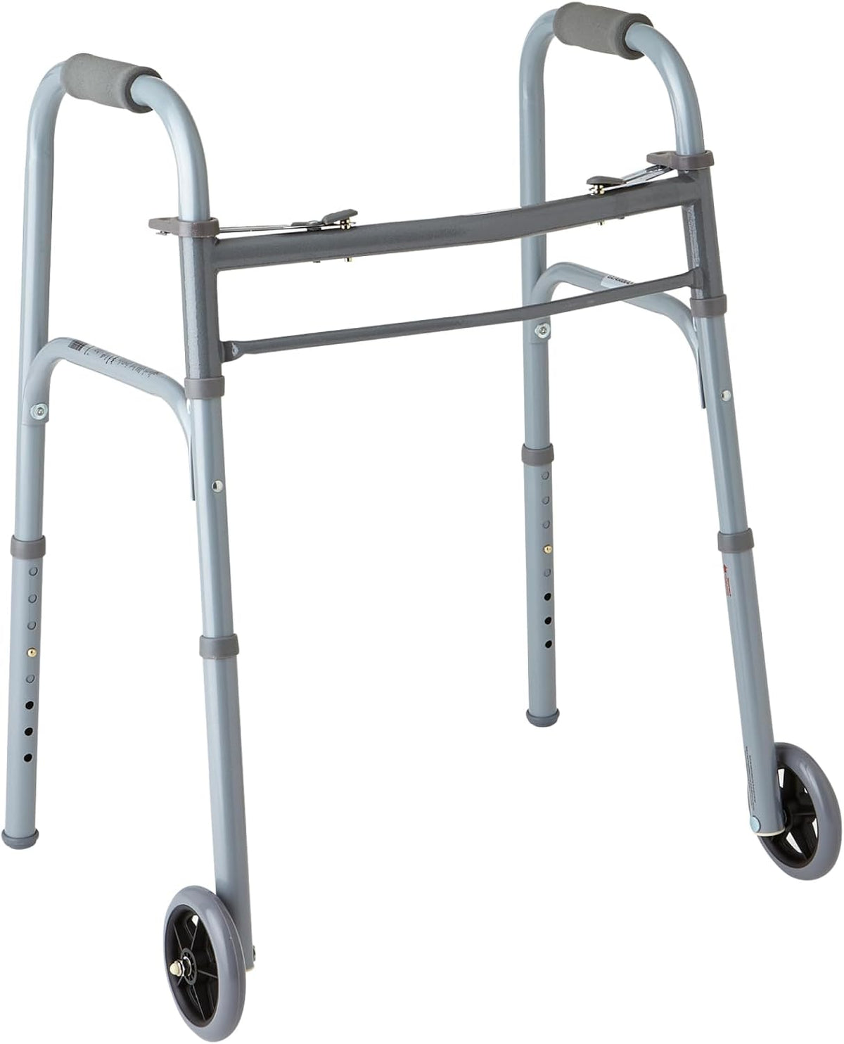 Medline Youth Two-Button Folding Walkers with 5" Wheels — Medical ...