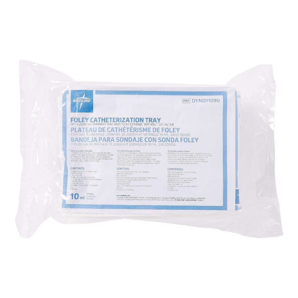 Add-A-Cath 2-Layer Foley Catheter Tray with Drain Bag — Medical Supply Pros