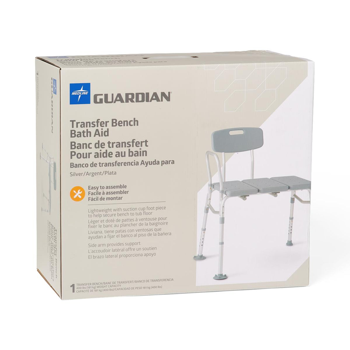 Medline Transfer Benches with Backrest — Medical Supply Pros