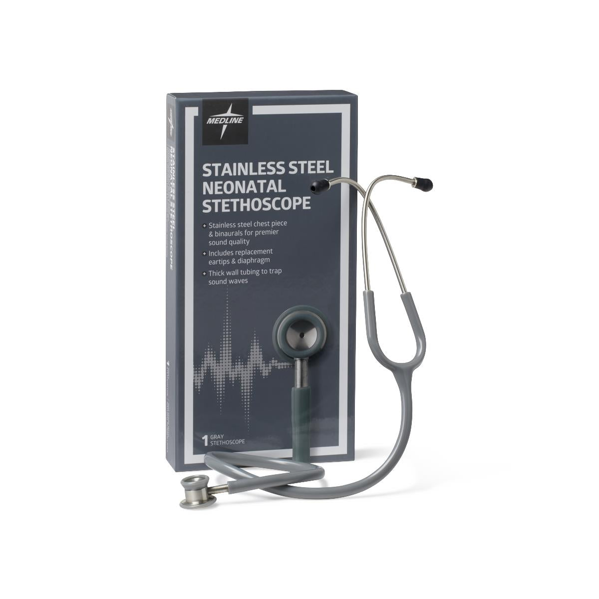 Medline Stainless Steel Neonatal Stethoscope — Medical Supply Pros