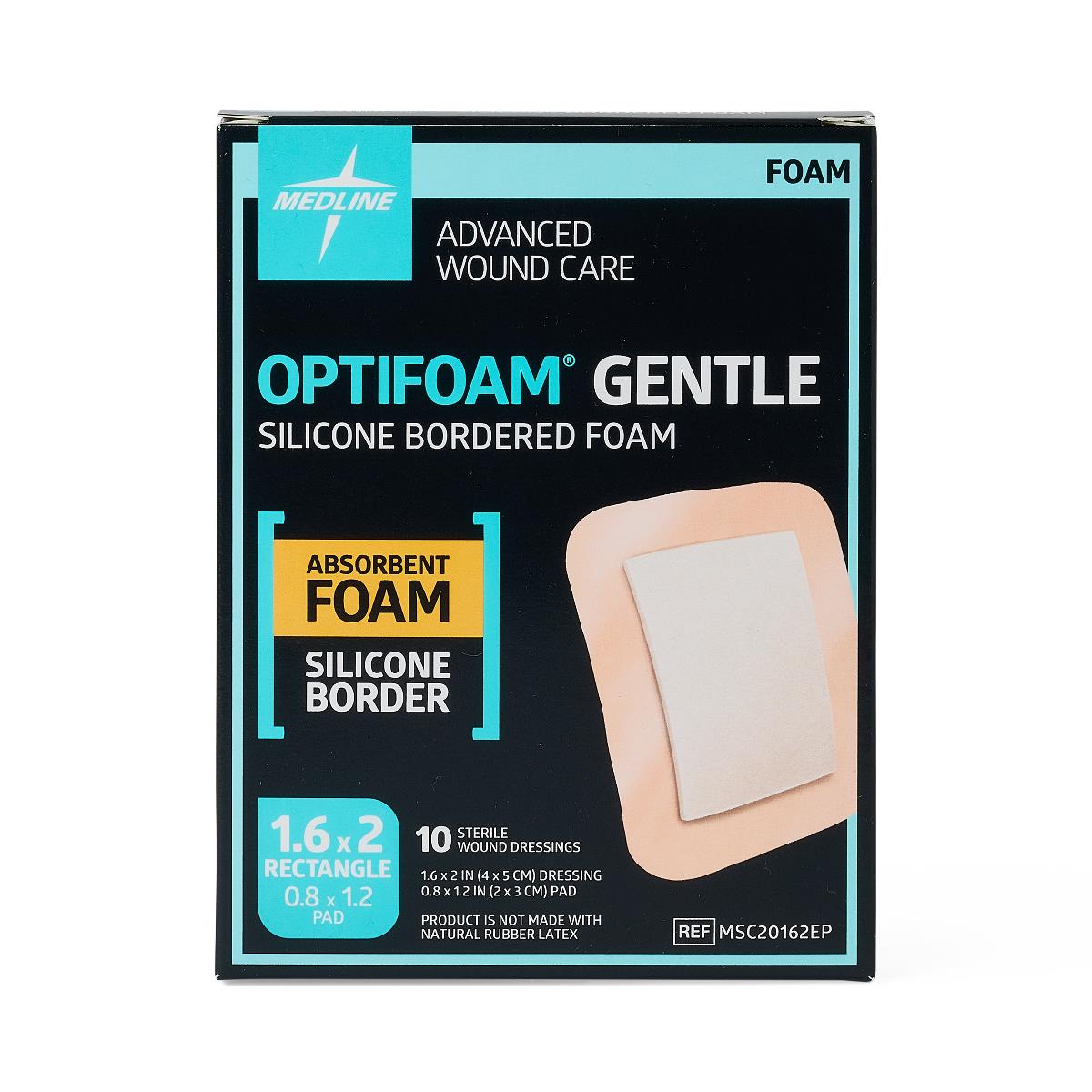 Optifoam Gentle Foam Dressings with Silicone Adhesive Border — Medical ...
