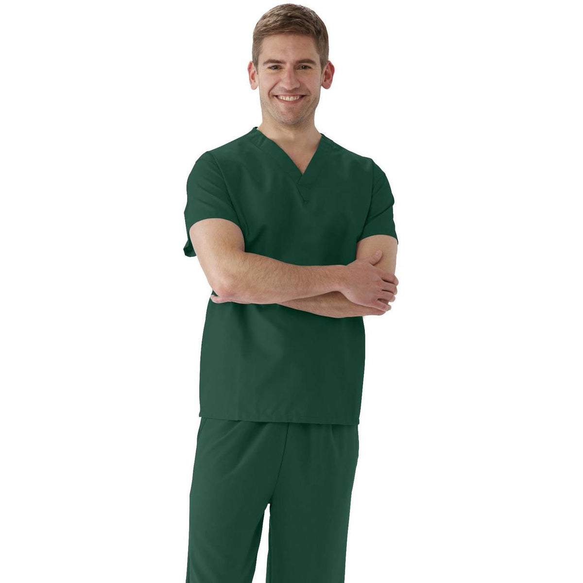 Medline AngelStat Unisex Pocketless Reversible Scrub Tops — Medical ...