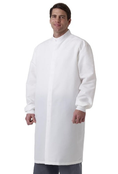 Fluid-Resistant Barrier Lab Coats, Unisex, Pocket-less, Snap Closure ...