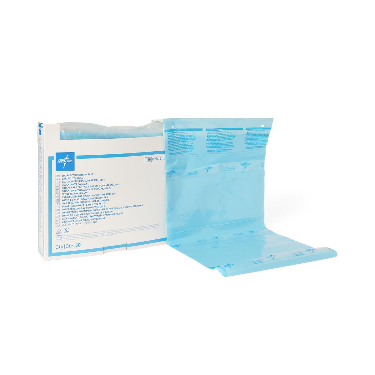 Medline Surgical Blue Sponge Counter Bag — Medical Supply Pros