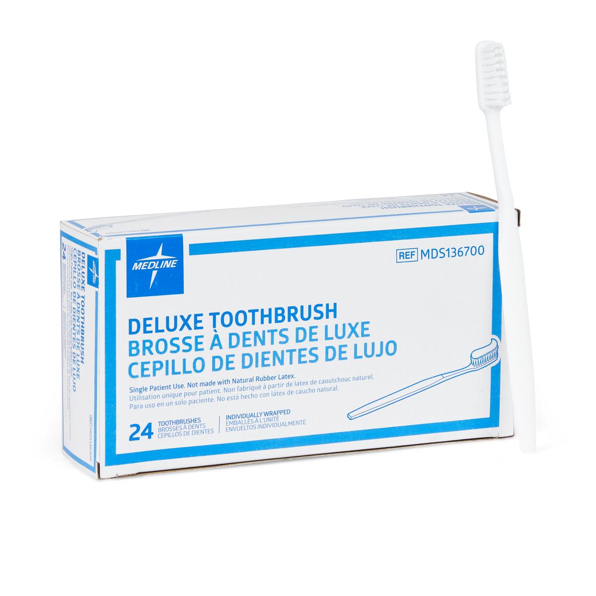 Medline Deluxe Adult Patient Toothbrush — Medical Supply Pros