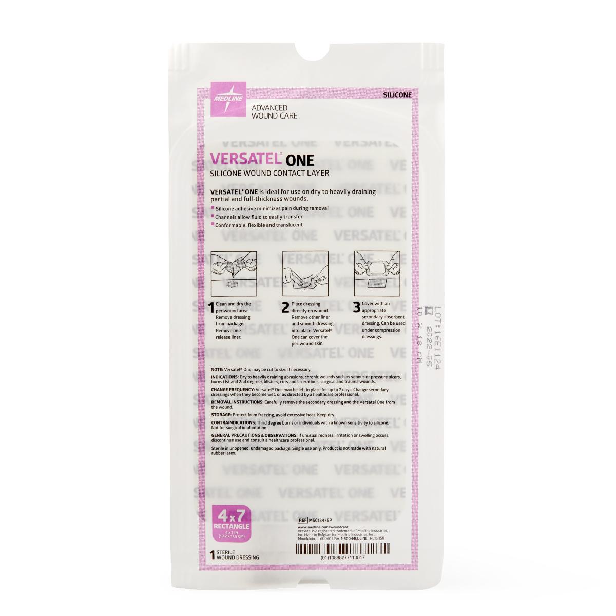 Versatel One Silicone Wound Contact Layer Dressing — Medical Supply Pros