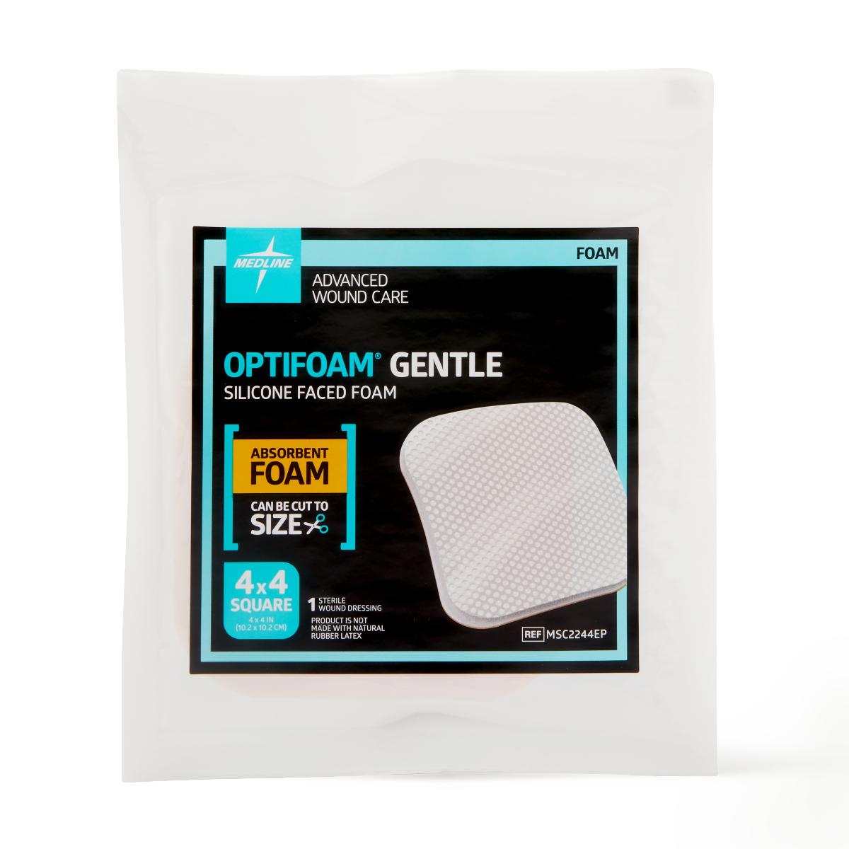Optifoam Gentle Non-Bordered Silicone-Faced Foam Dressings — Medical ...