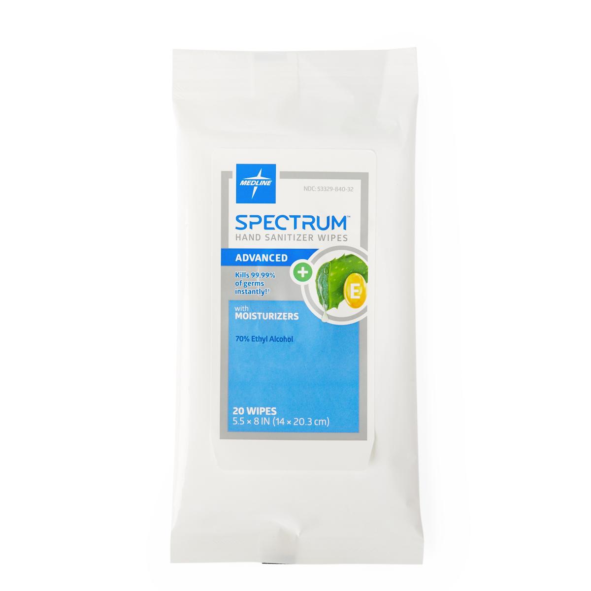 Spectrum Advanced Hand Sanitizer Wipes — Medical Supply Pros